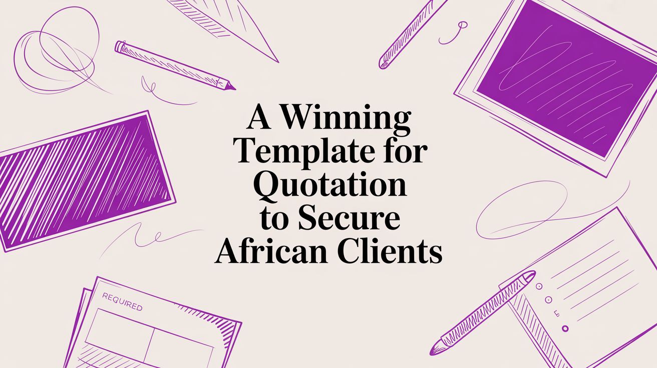 A Winning Template for Quotation To Secure African Clients