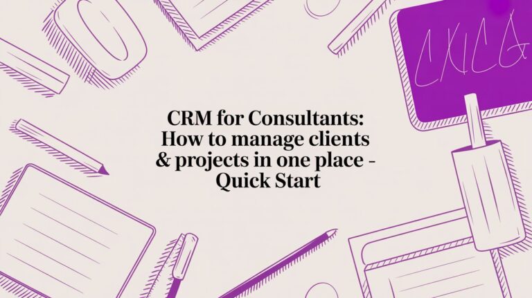 CRM for Consultants: How to Manage Clients & Projects in One Place ...