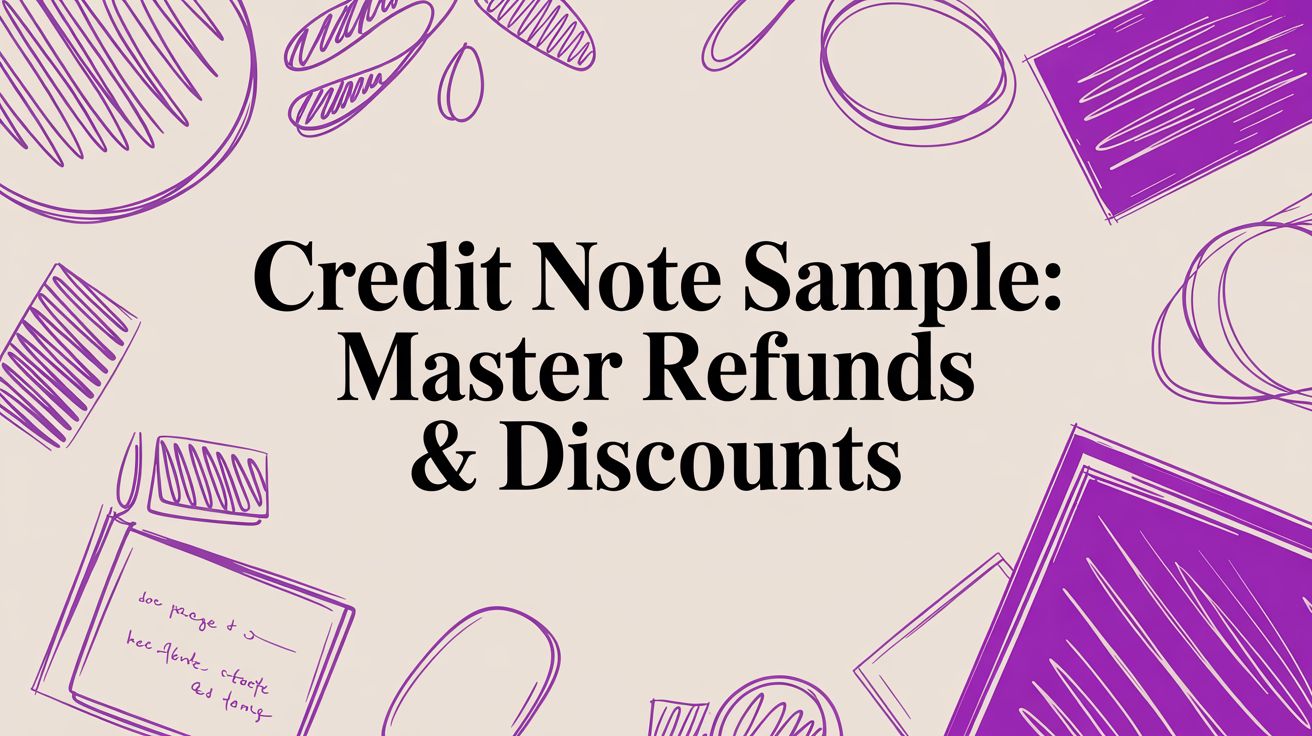 Credit Note Sample: Master Refunds & Discounts